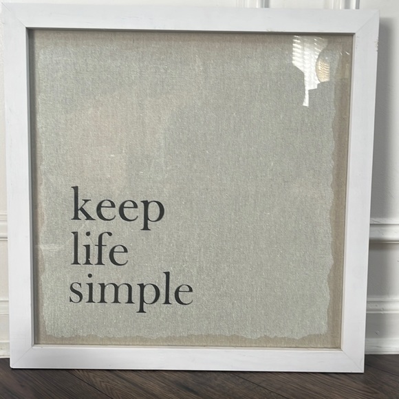 Wall Decor | Keep It Simple Wall Decor Picture The Size Is 2x20 | Poshmark